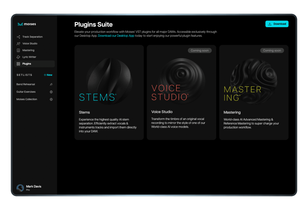Stems Plugin: The VST Plugin by Moises